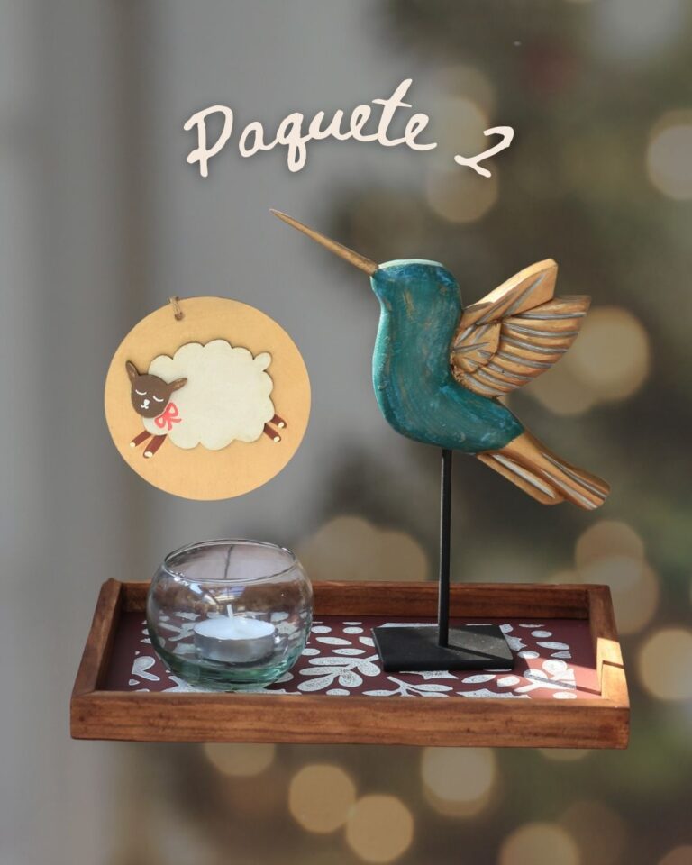 PAQUETE 2: CHAROLA NAVIDAD – Colibrí - Cordelia Taller